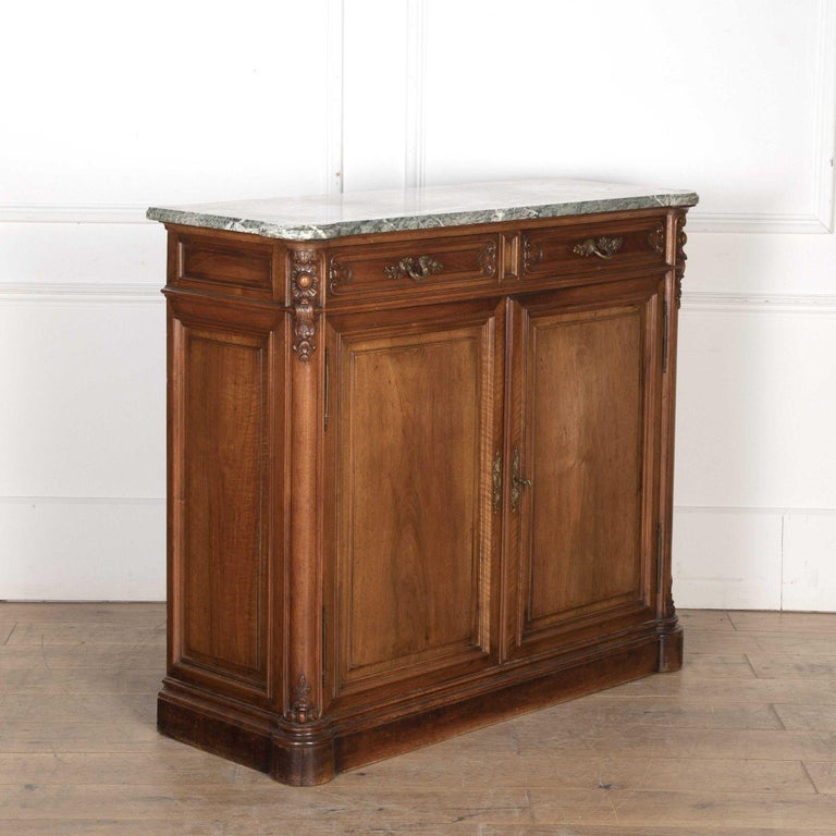 19th Century, French, Walnut Buffet Base For Sale at 1stDibs