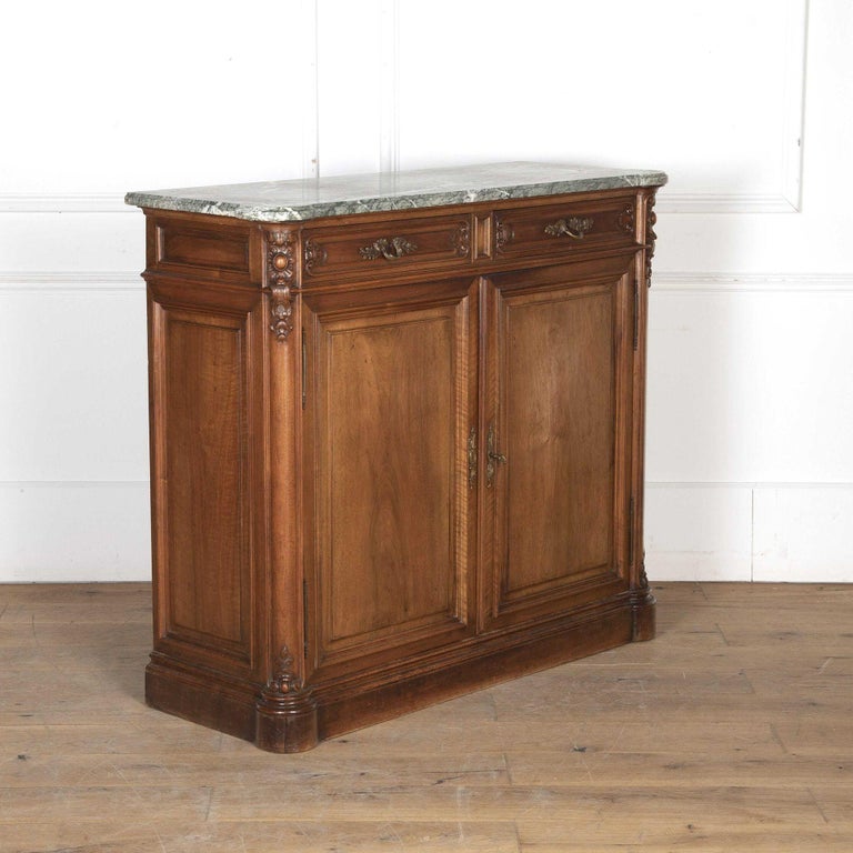 19th Century, French, Walnut Buffet Base For Sale at 1stDibs