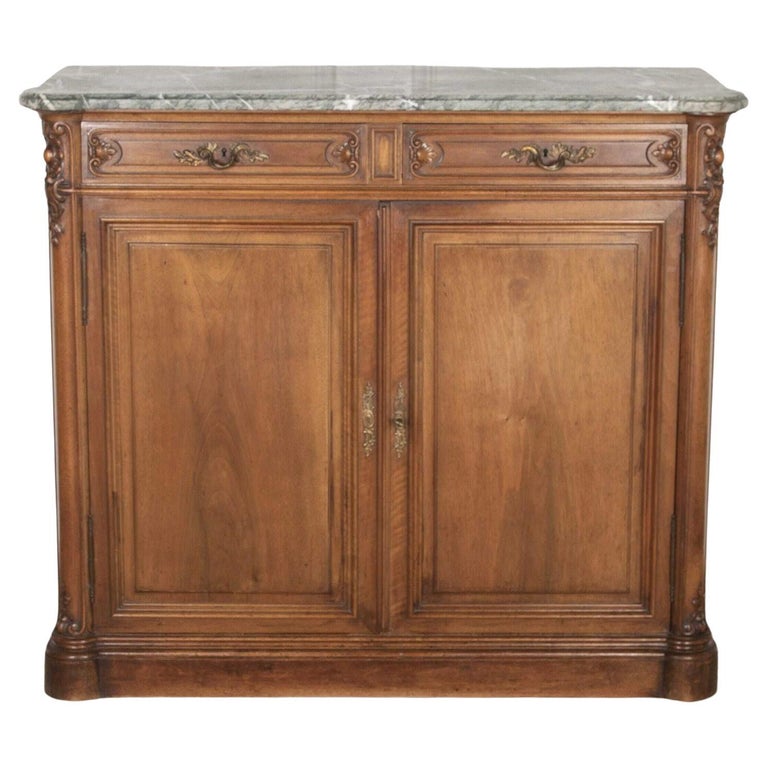 19th Century, French, Walnut Buffet Base For Sale at 1stDibs