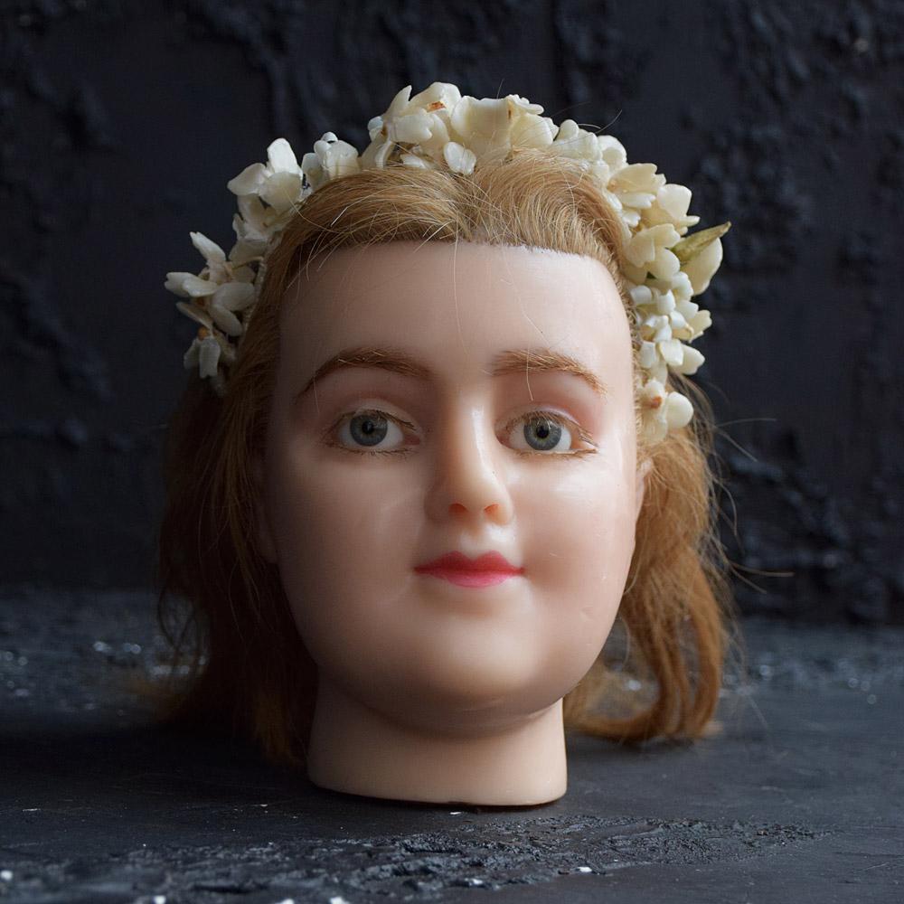 19th Century French Wax Head Shop Mannequin at 1stDibs