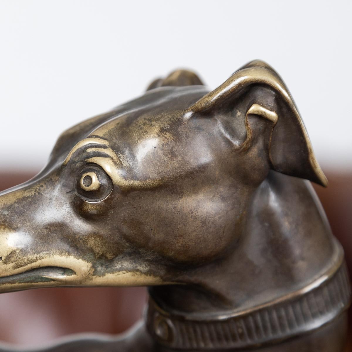 19th Century French Whippet Bronze, Jean-Francois-Theodore Gechter, c ...
