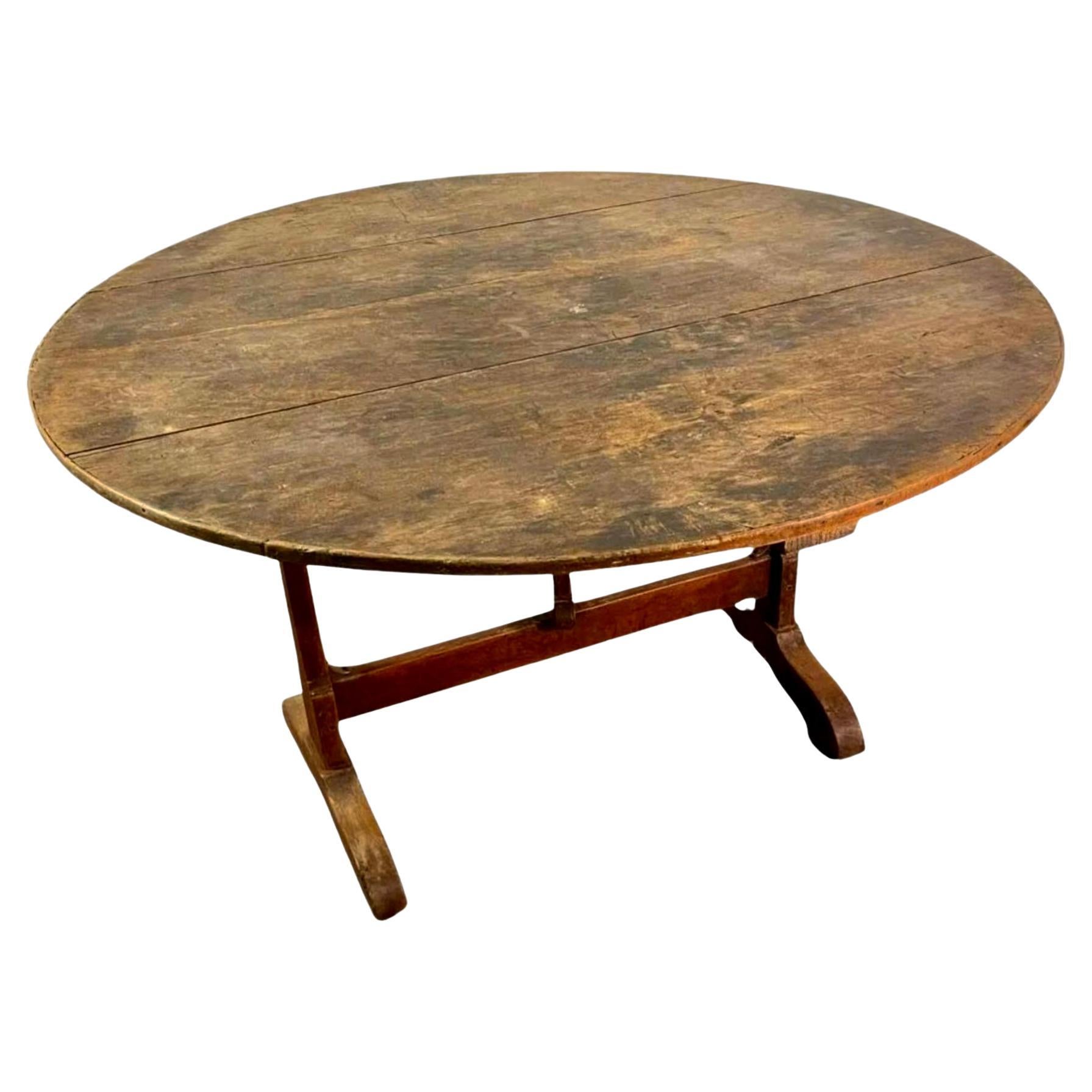 Walnut Wine Tasting Table at 1stDibs