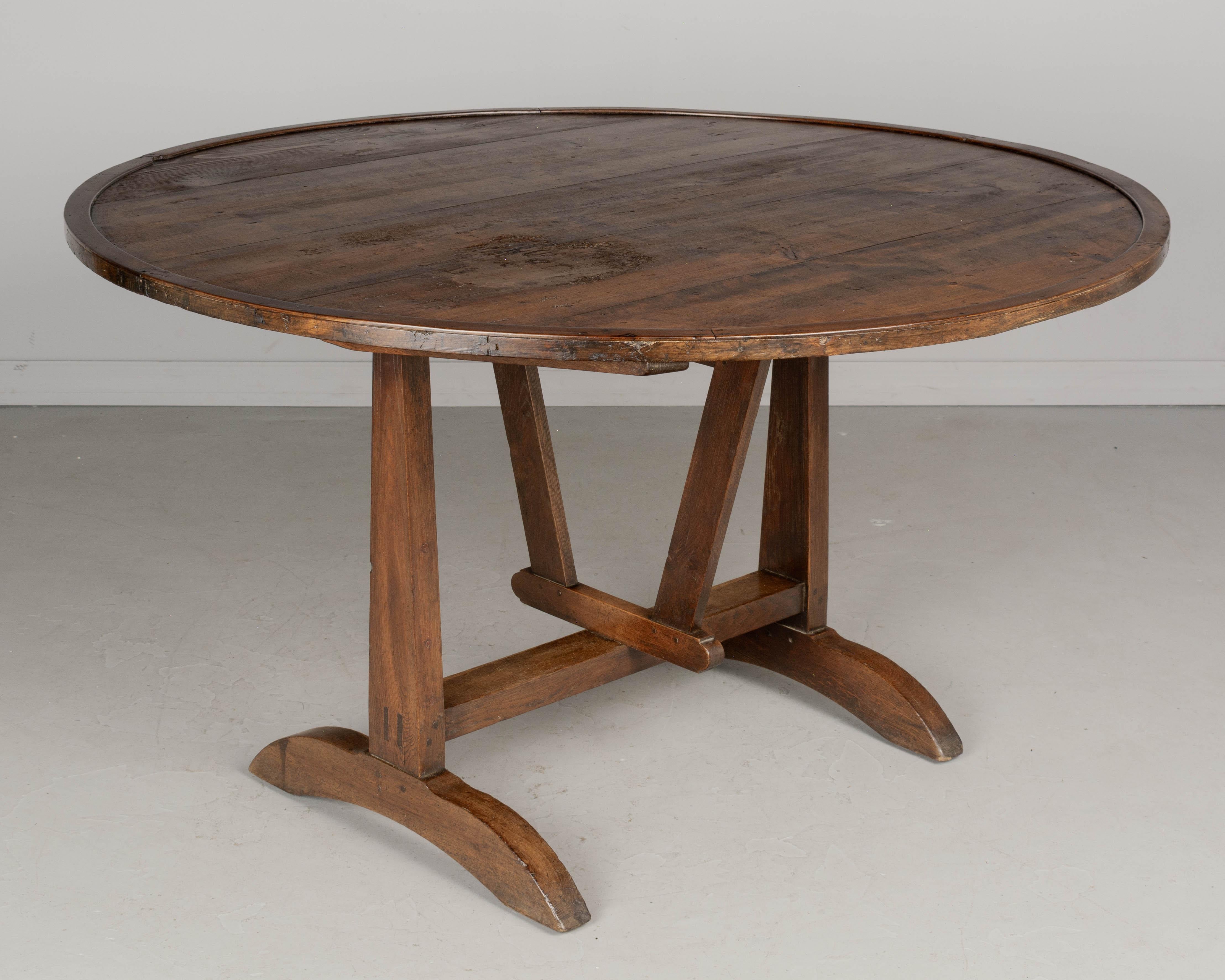 19th Century French Wine Tasting Table or Tilt-Top Table For Sale at 1stDibs