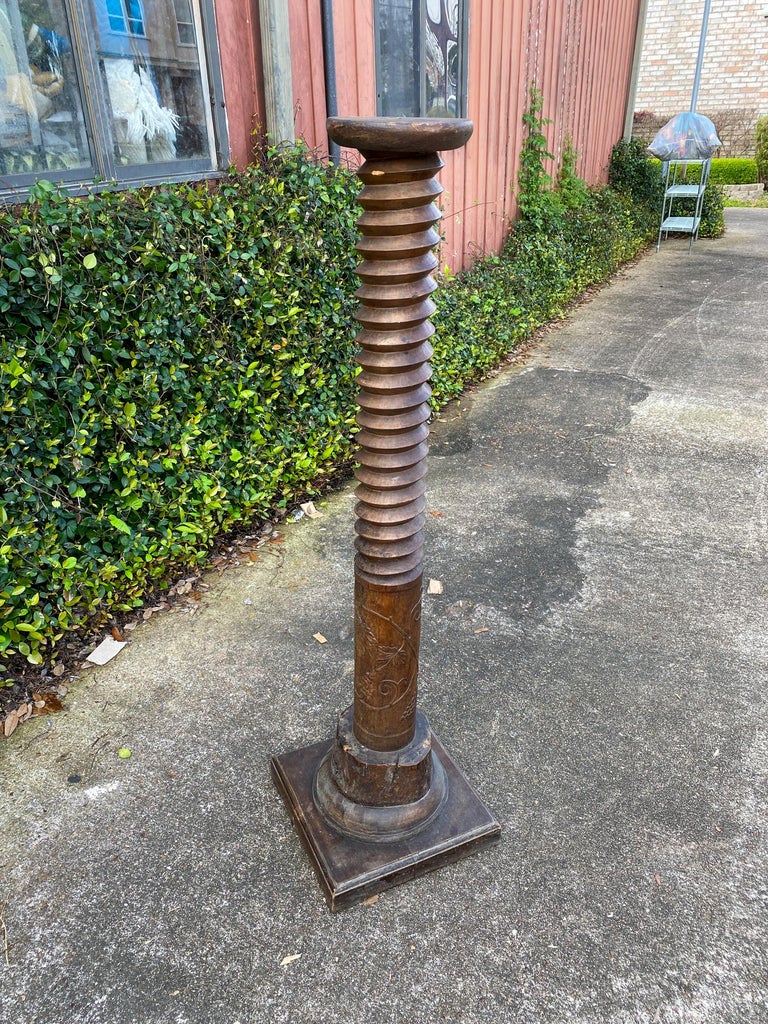 19th Century French Wood Wine Press Screw at 1stDibs