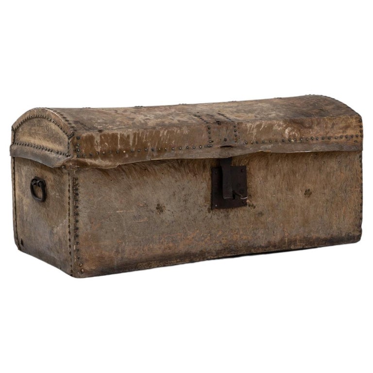 19th Century French Wooden and Leather Boot For Sale at 1stDibs