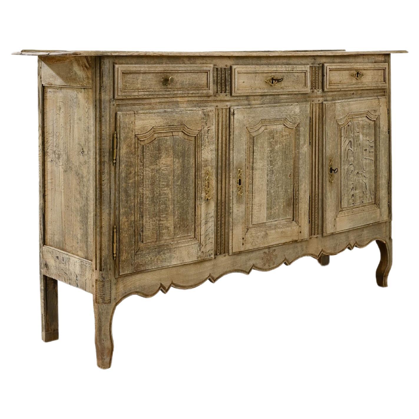 19th Century French Wooden Buffet For Sale at 1stDibs