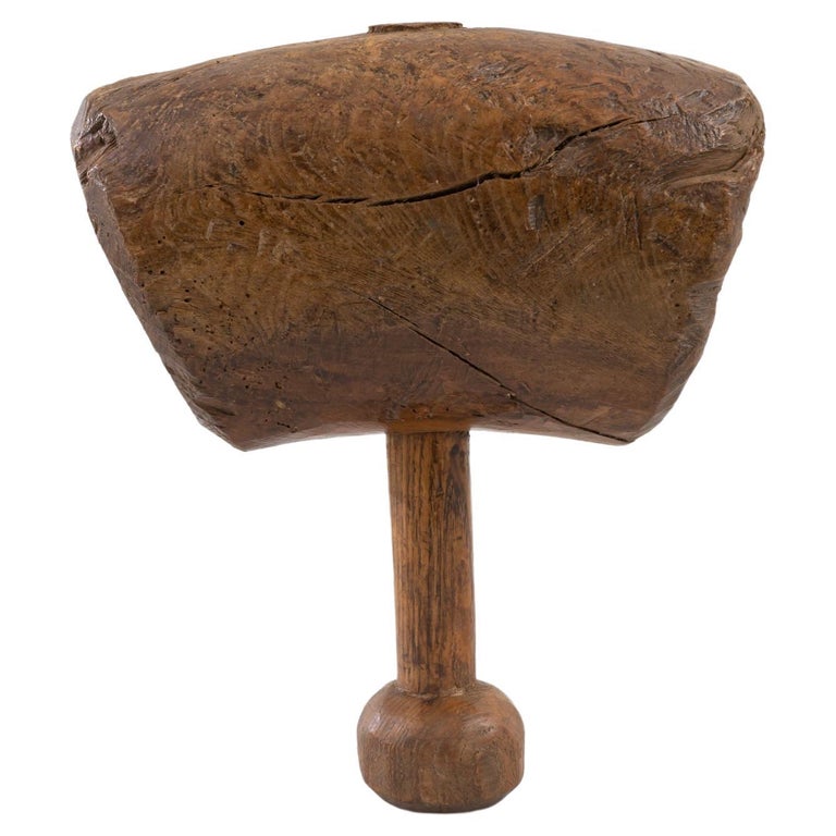 19th Century French Wooden Hammer For Sale at 1stDibs