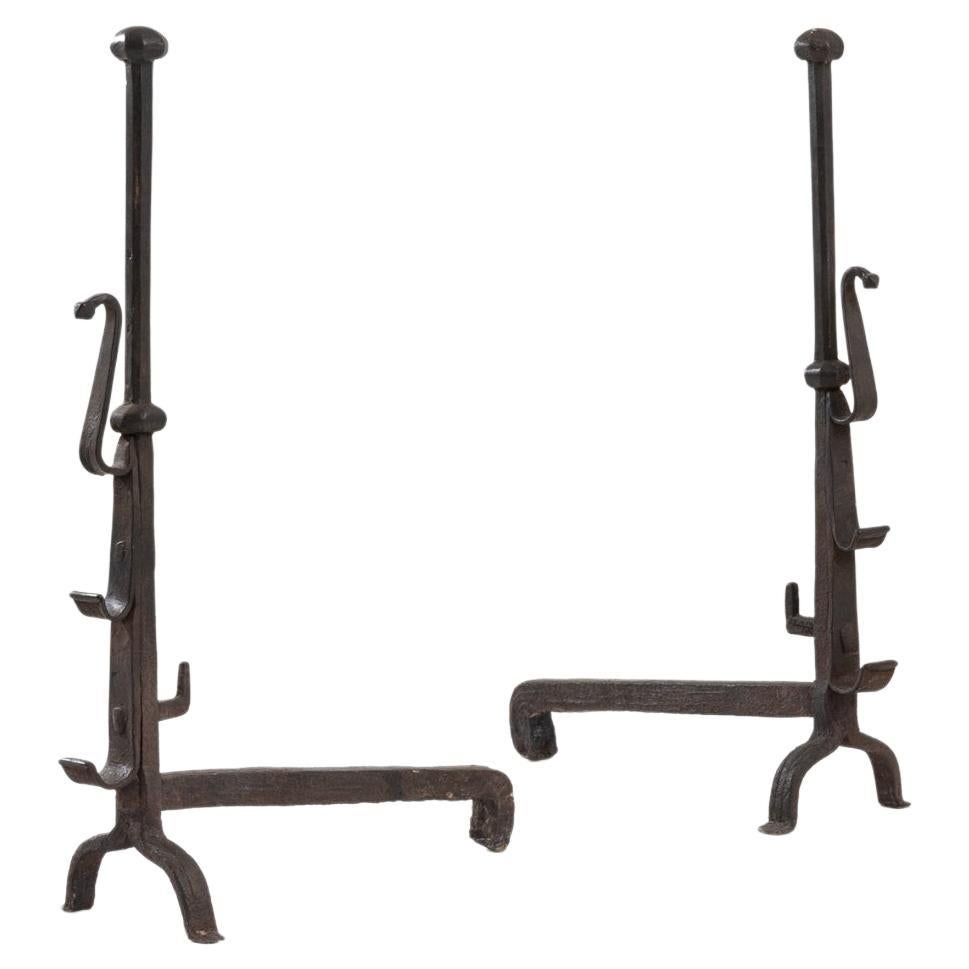 Large Mid Century Wrought Iron Log Holder at 1stDibs