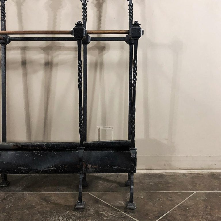 19th Century French Wrought Iron Hall Hand-Forged Tree at 1stDibs