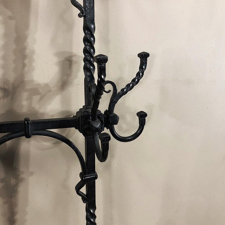 19th Century French Wrought Iron Hall Hand-Forged Tree at 1stDibs