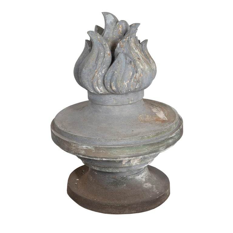 19th Century French Zinc Finial For Sale at 1stDibs