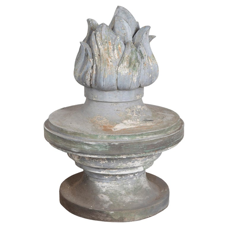 19th Century French Zinc Finial For Sale at 1stDibs