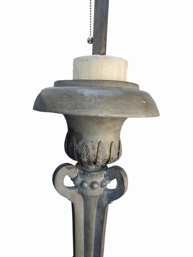 19th Century French Zinc Floor Lamps For Sale at 1stDibs