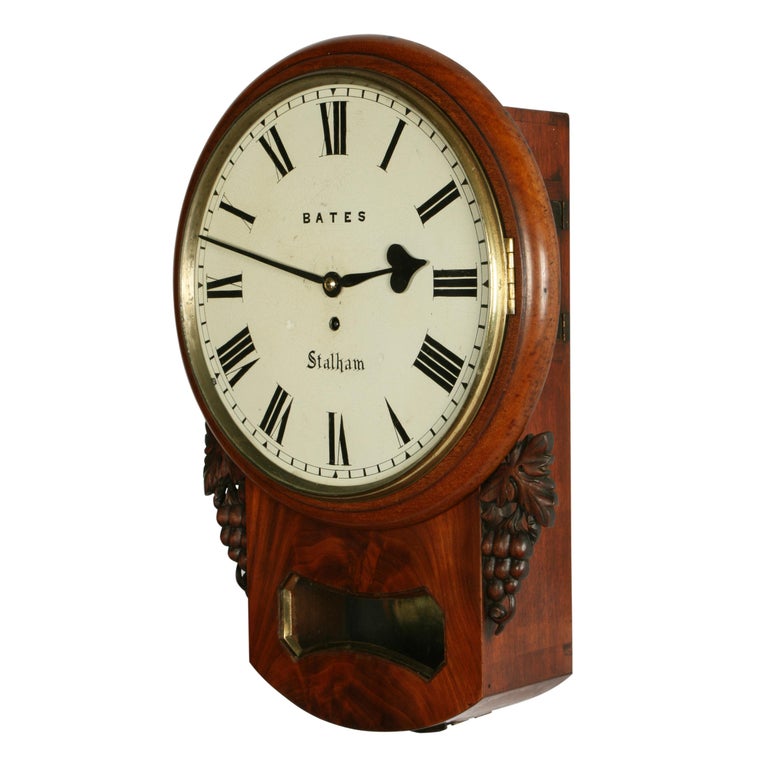 19th Century Fusee Wall Clock For Sale at 1stDibs