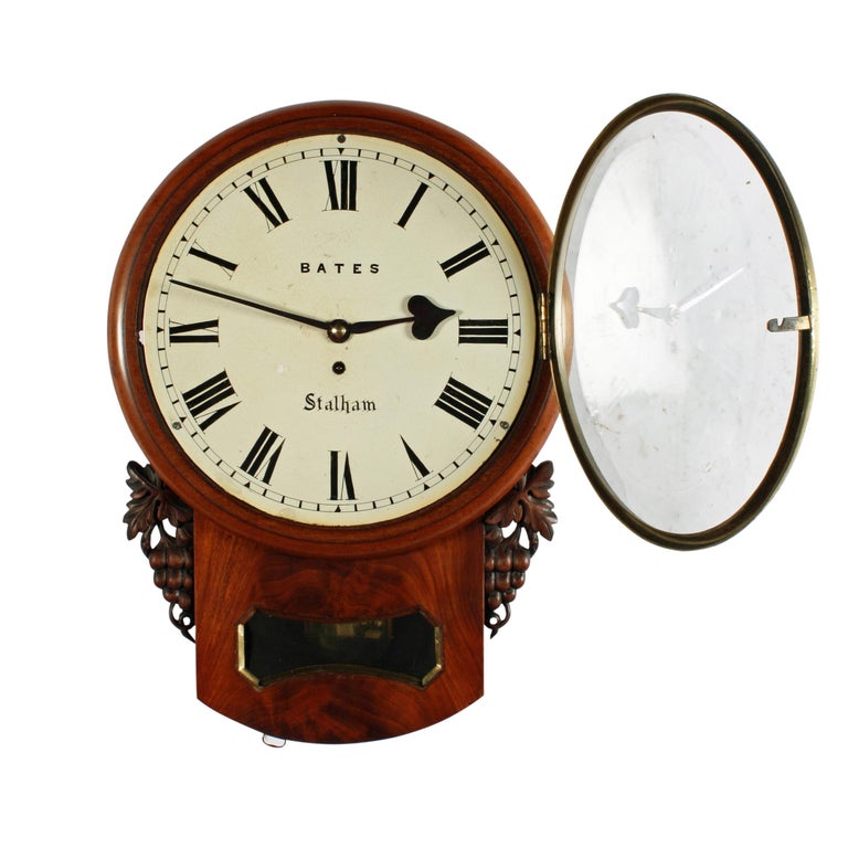 19th Century Fusee Wall Clock For Sale at 1stDibs