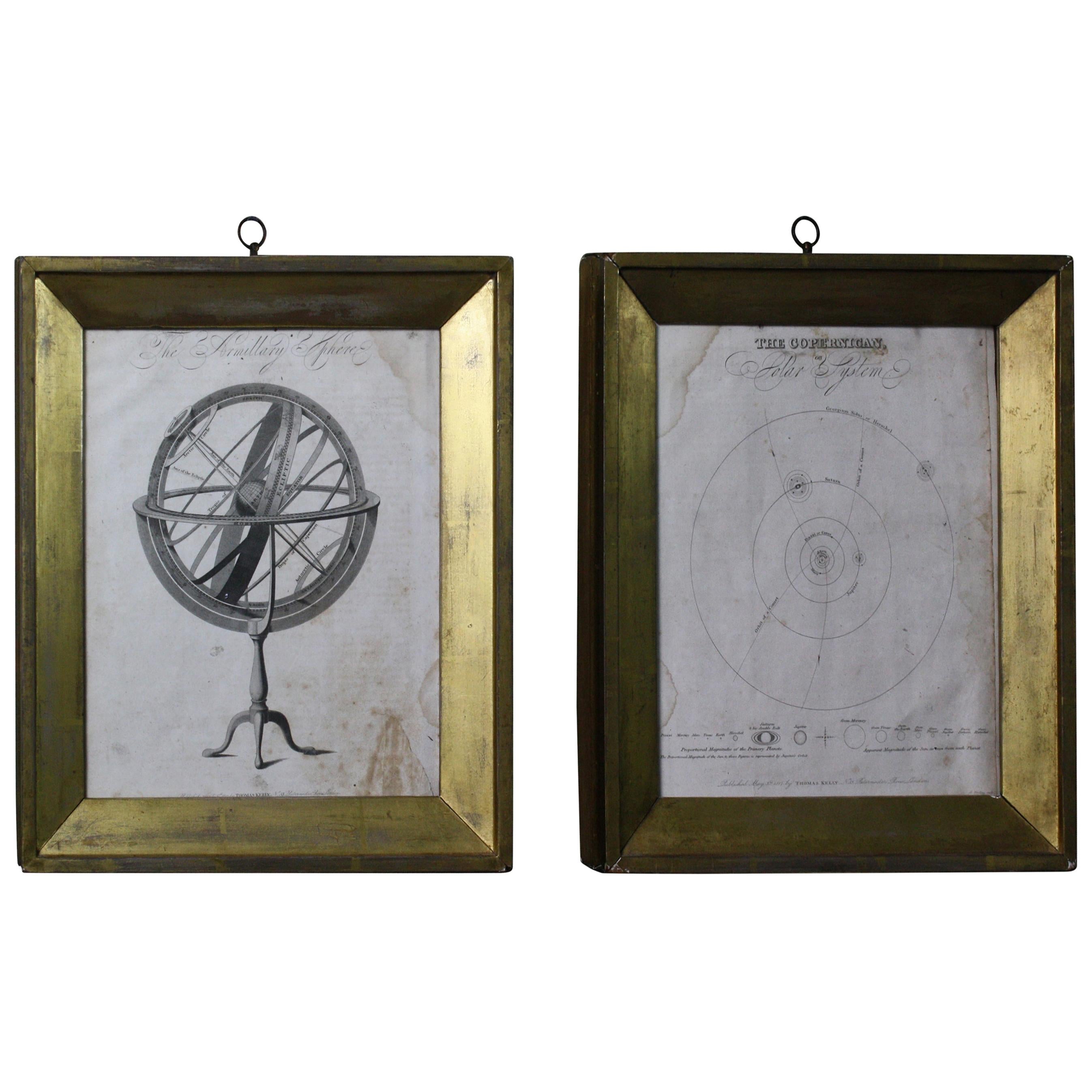 19th Century George III 1817 Pair of Astrology Scientific Engravings at ...