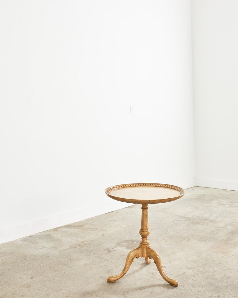 19th Century Georgian Bleached Mahogany Pie Crust Tripod Table For Sale ...