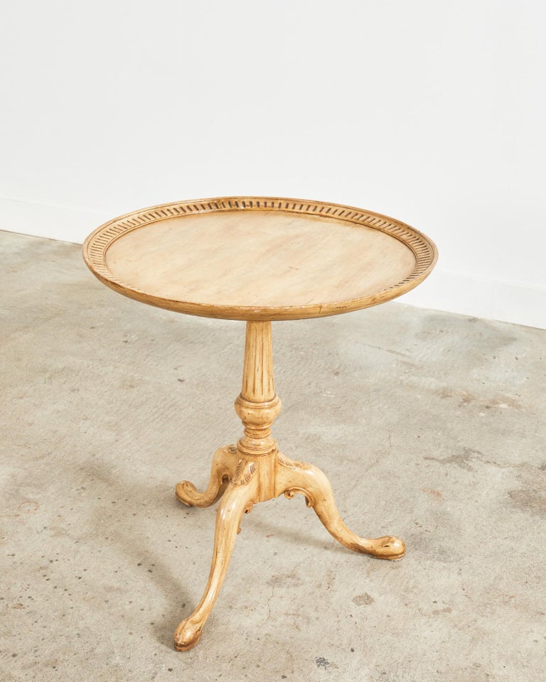 19th Century Georgian Bleached Mahogany Pie Crust Tripod Table For Sale ...