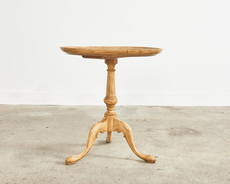 19th Century Georgian Bleached Mahogany Pie Crust Tripod Table For Sale ...