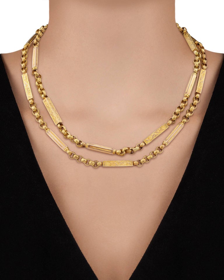 19th Century Georgian Gold Chain Necklace at 1stDibs