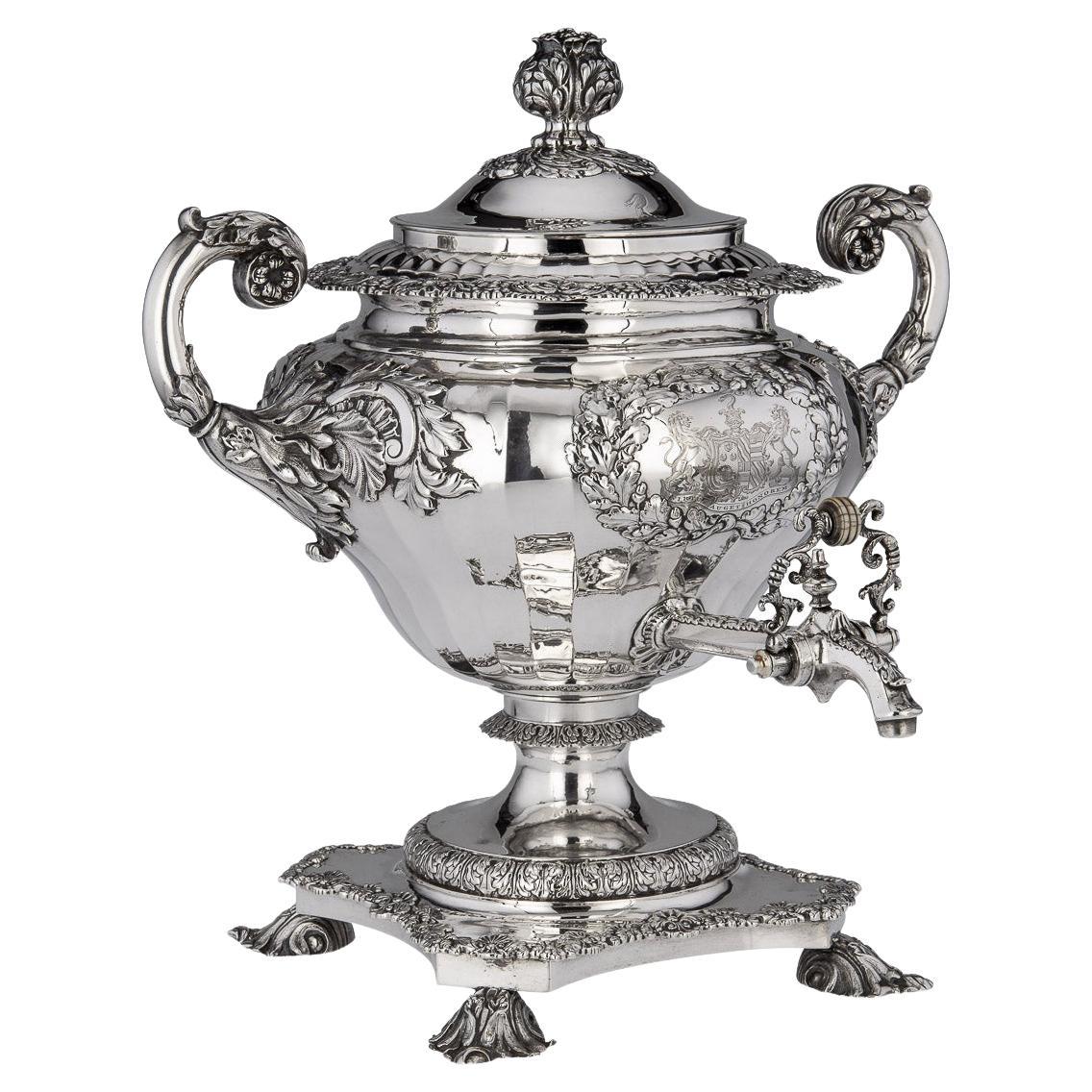 Antique 18th Century Russian Solid Silver Samovar at 1stDibs