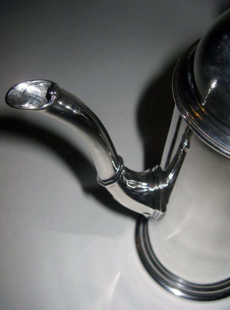 19th century Georgian Style Sterling Silver Coffee Server For Sale at ...