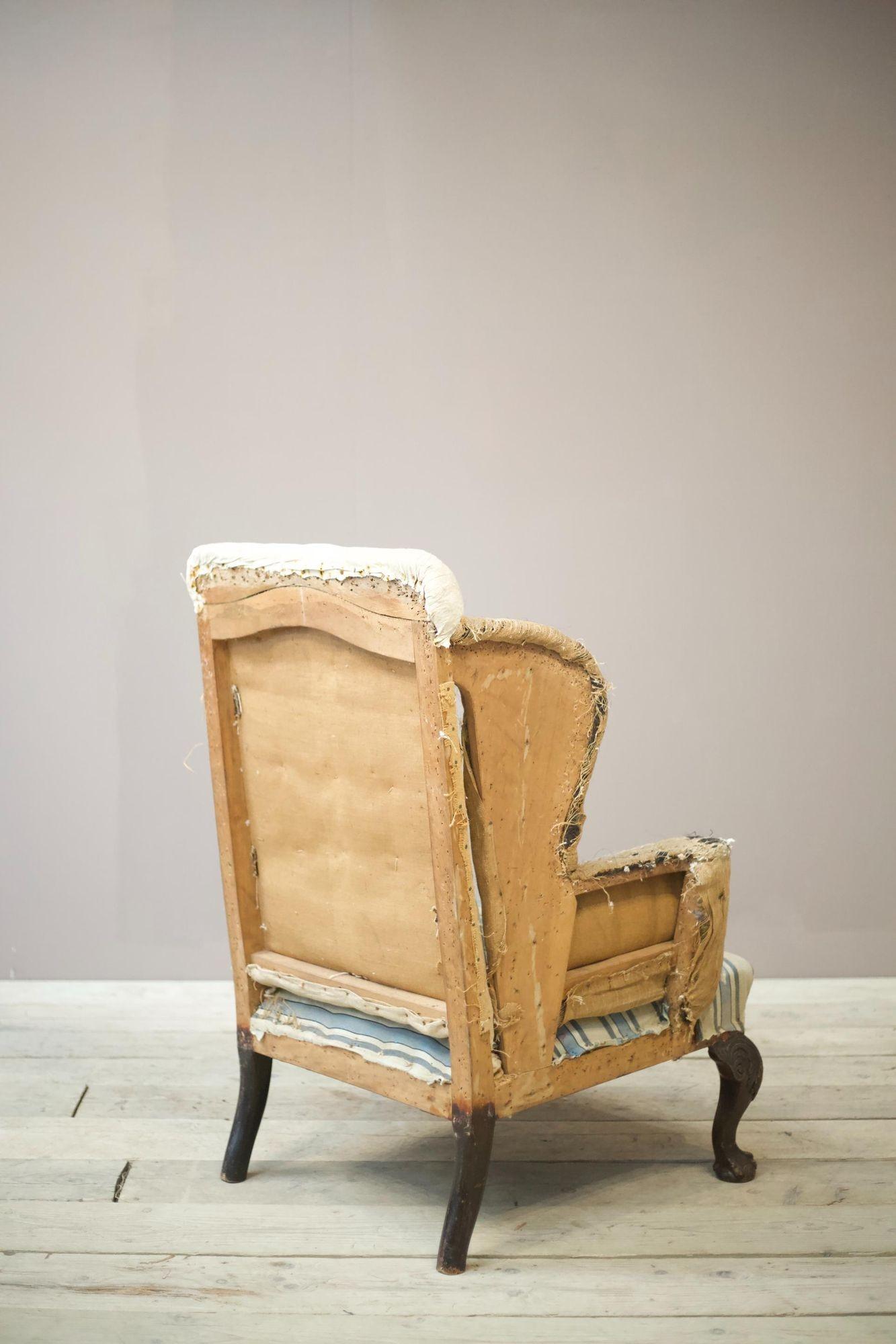 19th Century Georgian Style Wingback Armchair at 1stDibs
