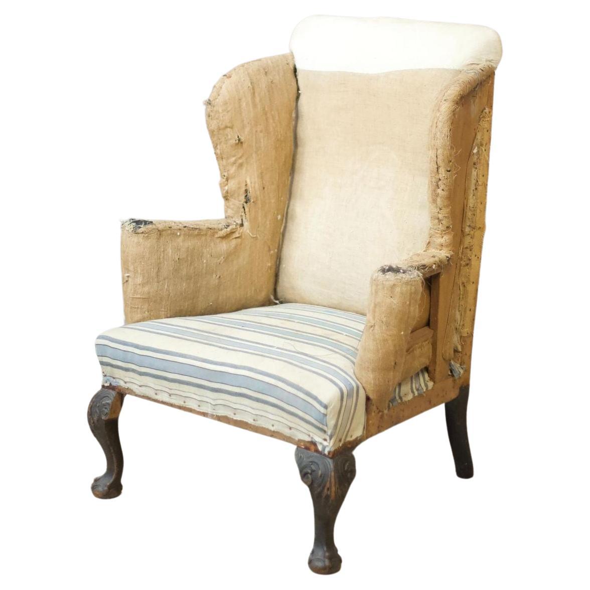 19th Century Georgian Style Wingback Armchair at 1stDibs