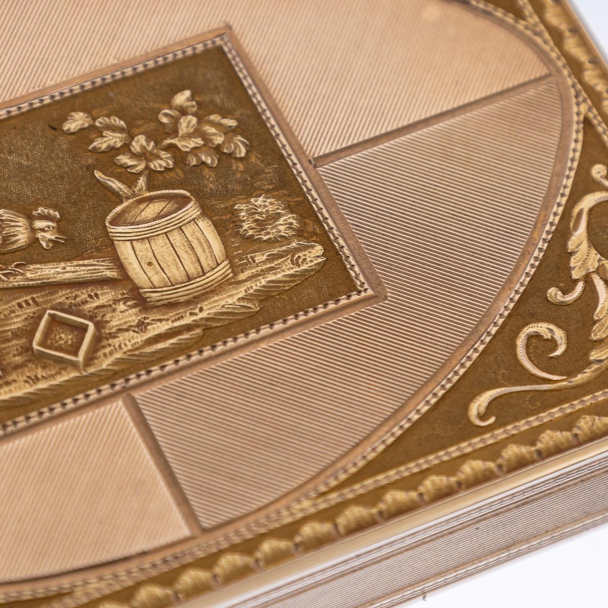 19th Century German 18k Gold Snuff Box, Hanau, c.1820 For Sale at 1stDibs