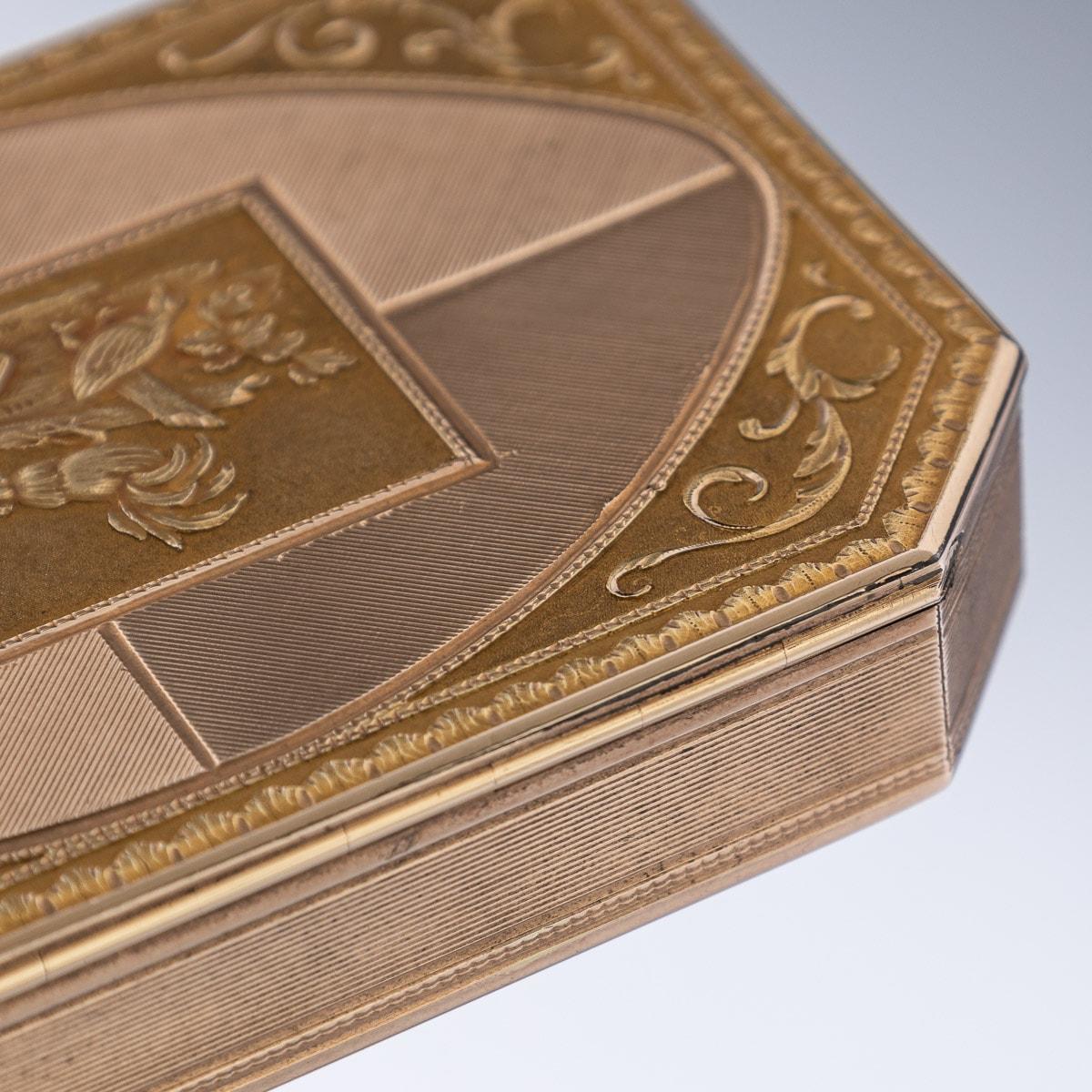 19th Century German 18k Gold Snuff Box, Hanau, c.1820 For Sale at 1stDibs