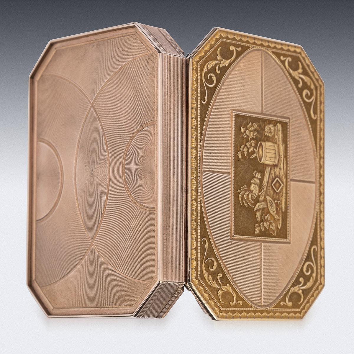 19th Century German 18k Gold Snuff Box, Hanau, c.1820 For Sale at 1stDibs
