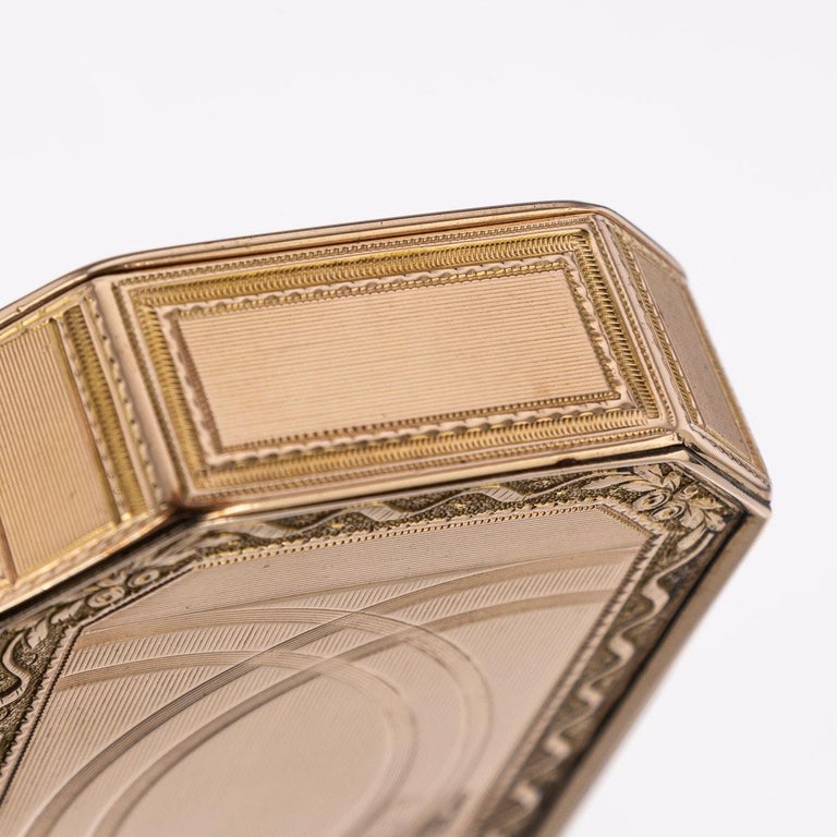 19th Century German 18k Gold Snuff Box, Hanau, circa 1810 For Sale at ...