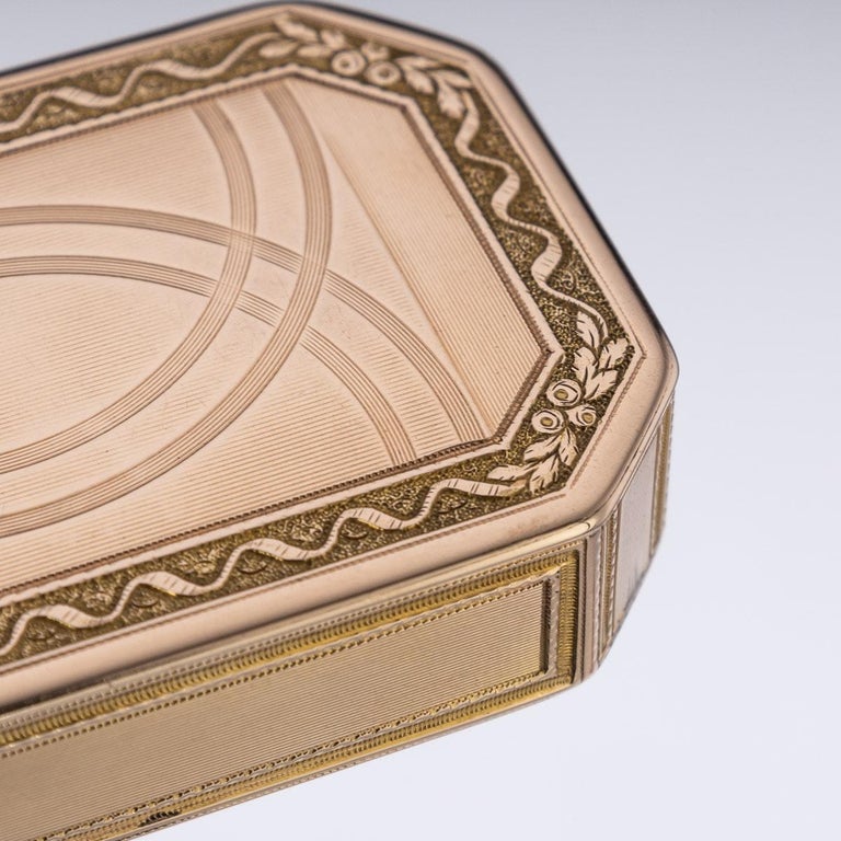 19th Century German 18k Gold Snuff Box, Hanau, circa 1810 For Sale at ...