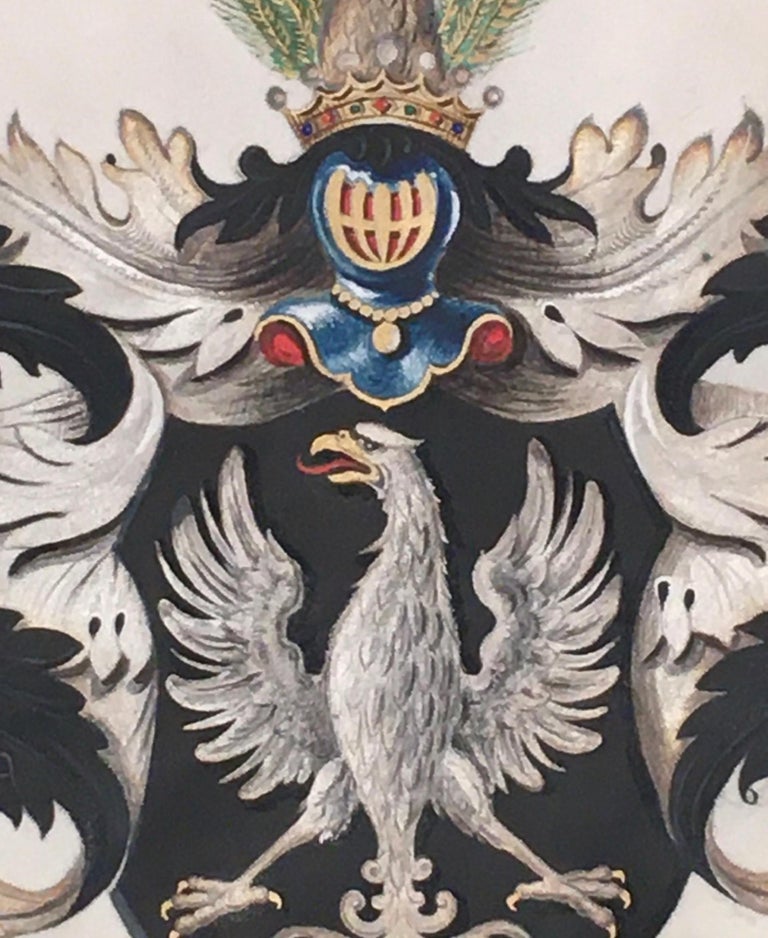 19th Century German Baronship Document, Archduke Ludwig III of Hessen ...