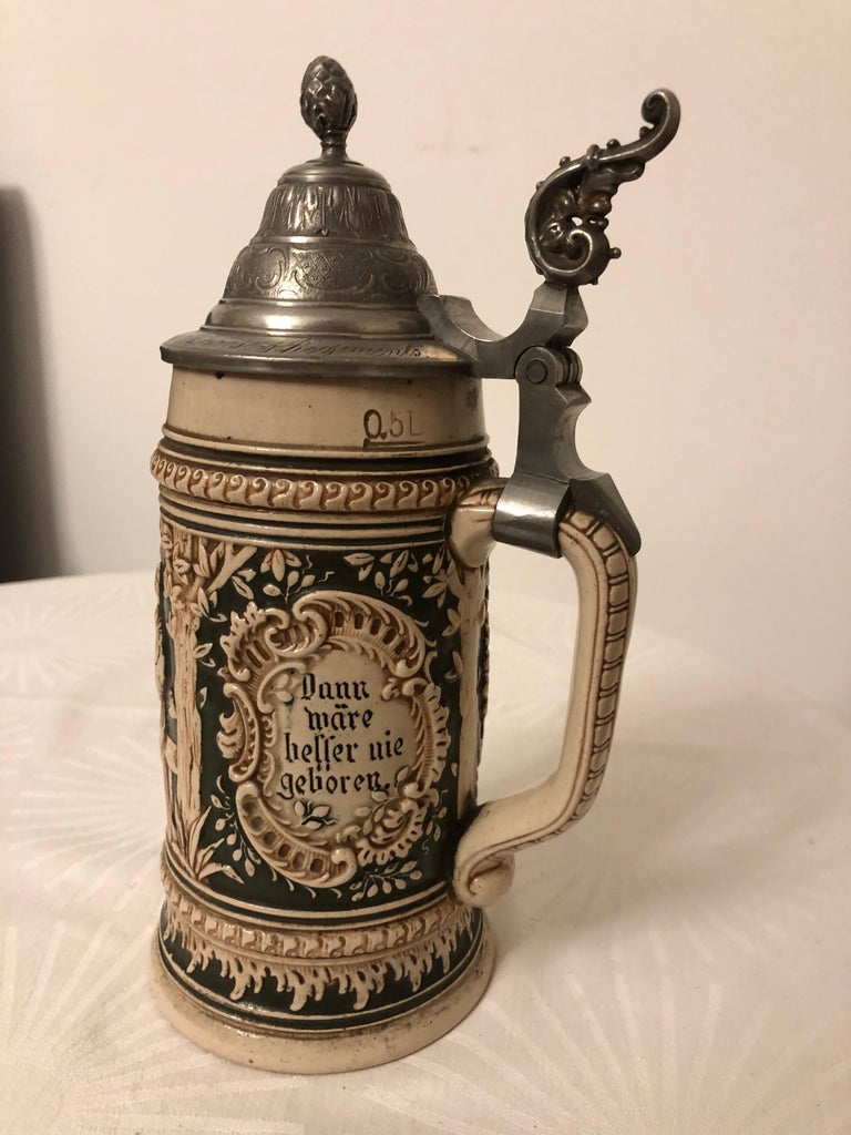 19th Century German Beer Stein at 1stDibs