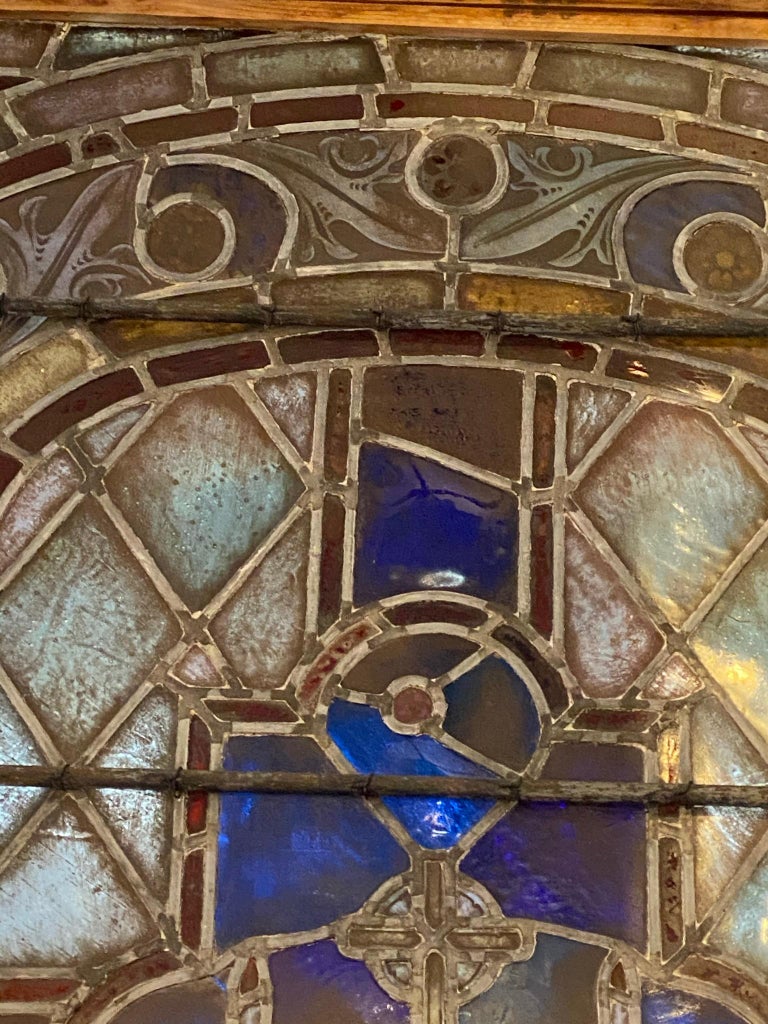 19th Century German Ecclesiastical Church Stained Glass Window For Sale ...