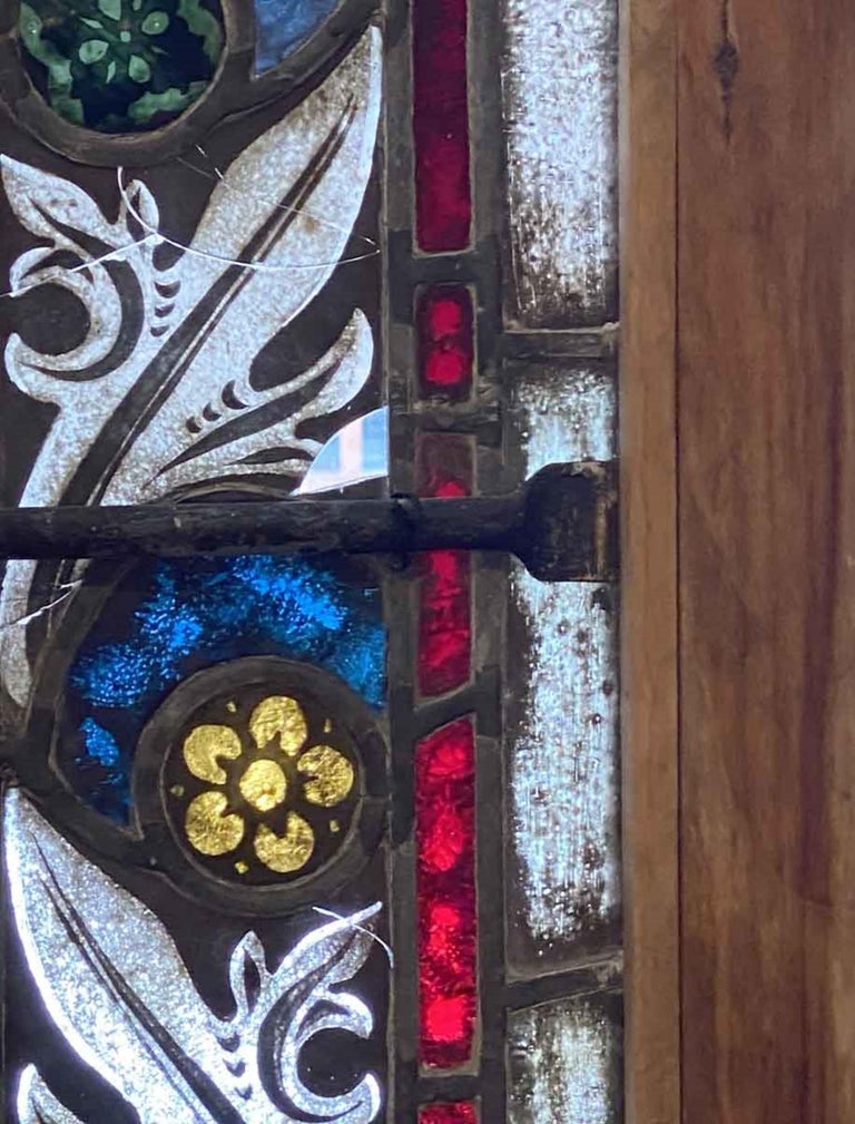 19th Century German Ecclesiastical Church Stained Glass Window For Sale ...