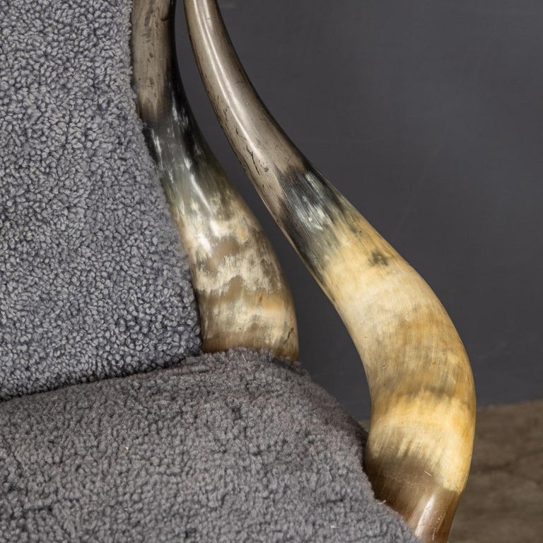 19th Century German Hall Bull Horn Chair, Black Forest, c.1880 For Sale ...