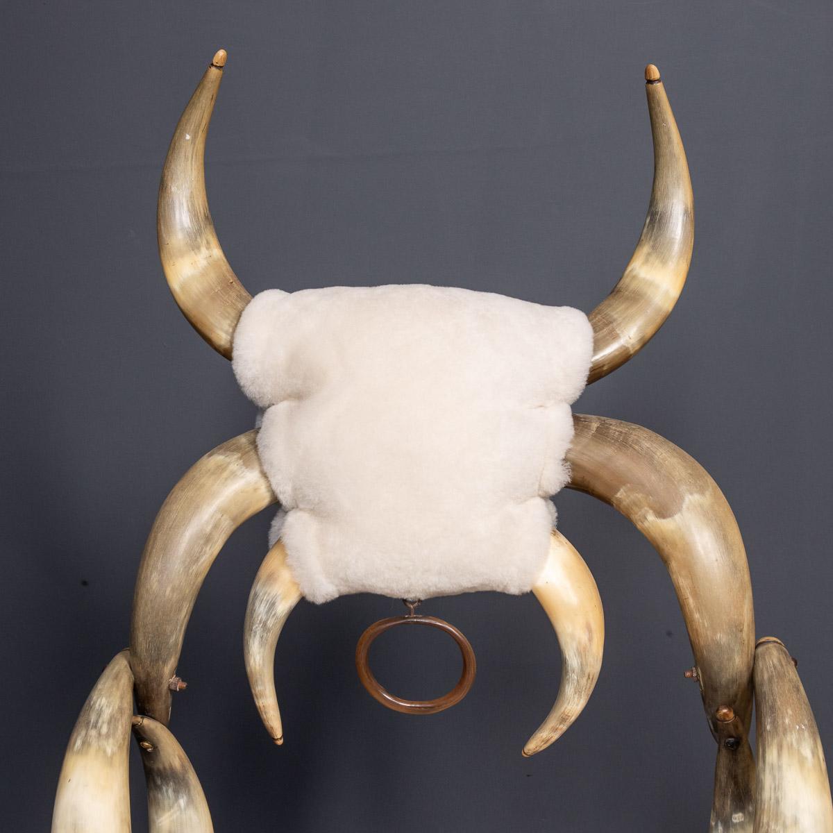 19th Century German Hall Bull Horn Chair, Black Forest c.1880 at 1stDibs