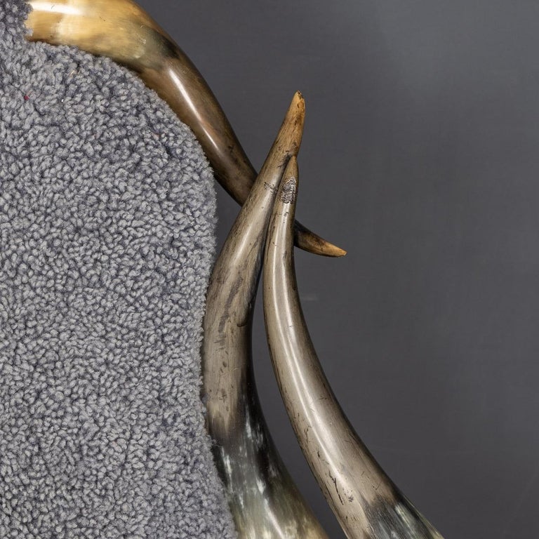 19th Century German Hall Bull Horn Chair, Black Forest, c.1880 For Sale ...