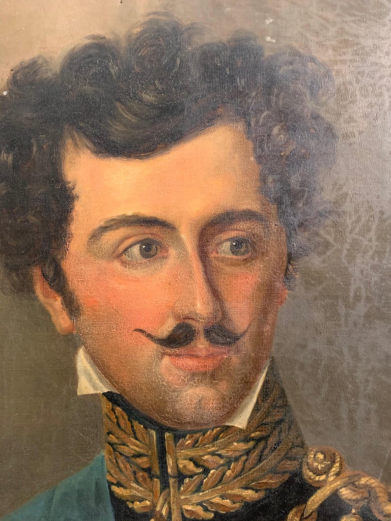 19th Century German Oil Painting, High Ranking Officer/Gentleman in ...