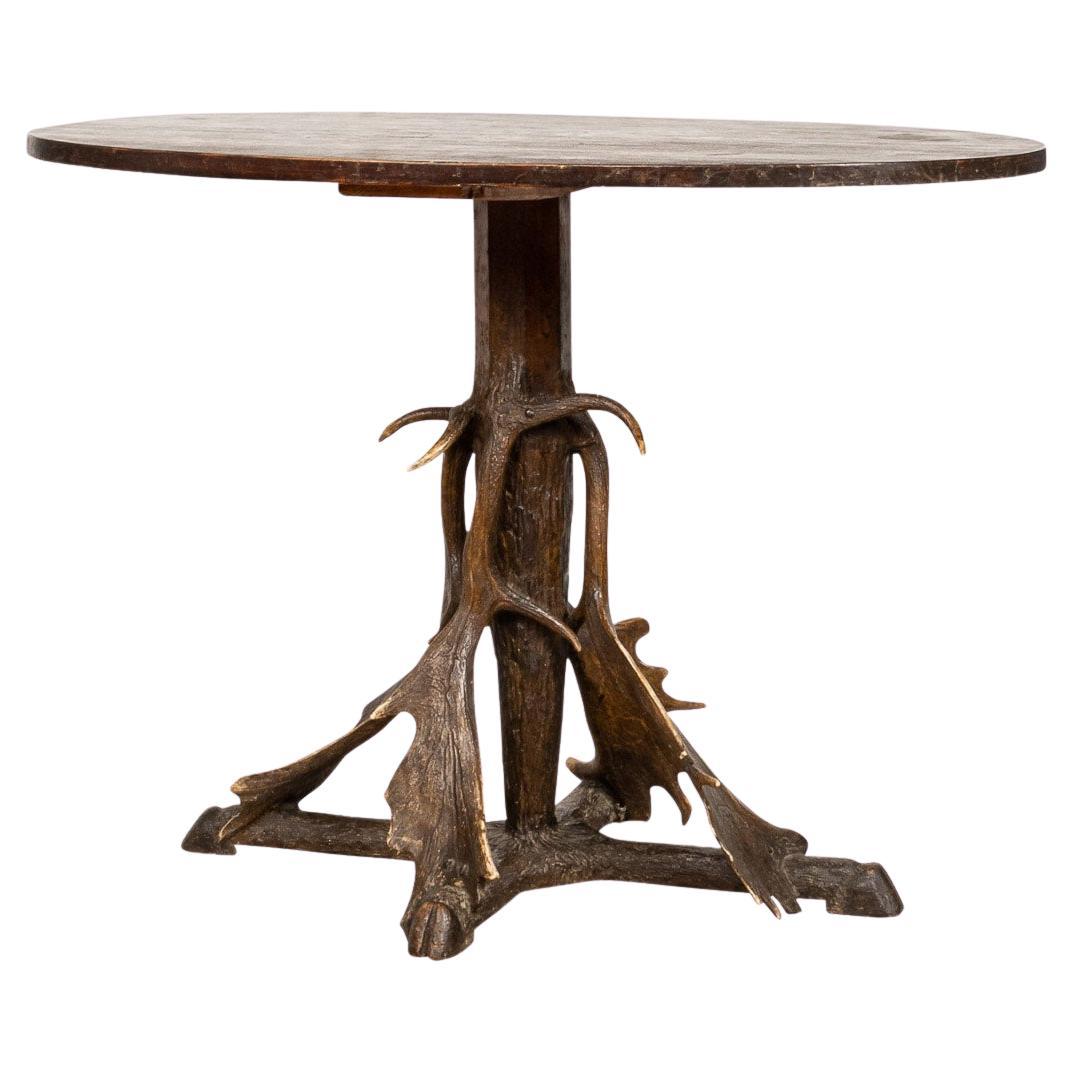 Swiss Black Forest Occasional Table For Sale at 1stDibs