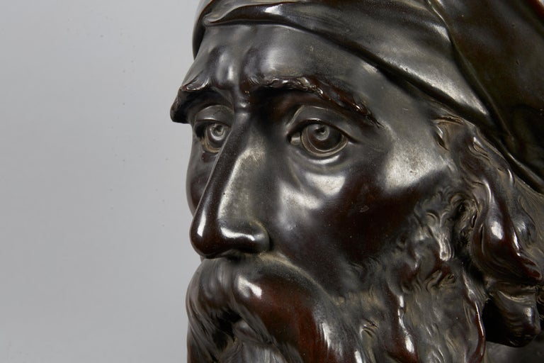 19th Century German Terracotta Bust of Bearded Jew by Paul Ludwig ...