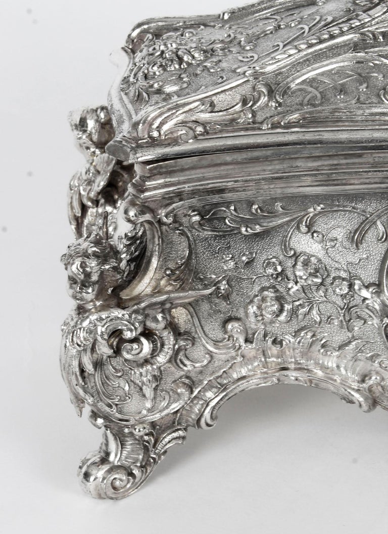 19th Century German WMF Silver Plated Casket / Jewelry Box at 1stDibs