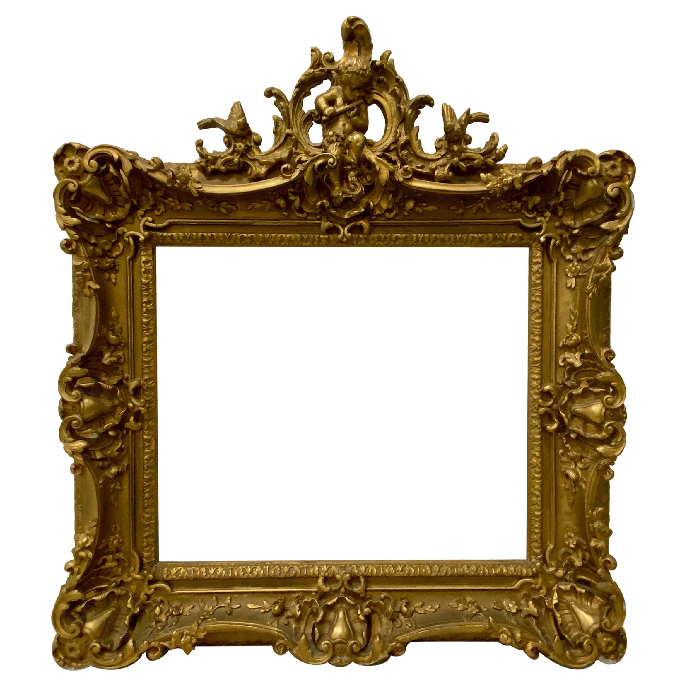 Sculpted Wood Frame - 4 For Sale on 1stDibs