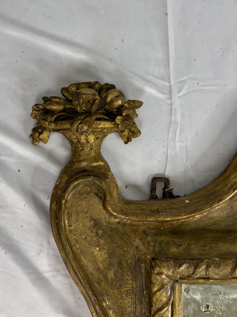 19th Century Gilded Mirror from Rome For Sale at 1stDibs