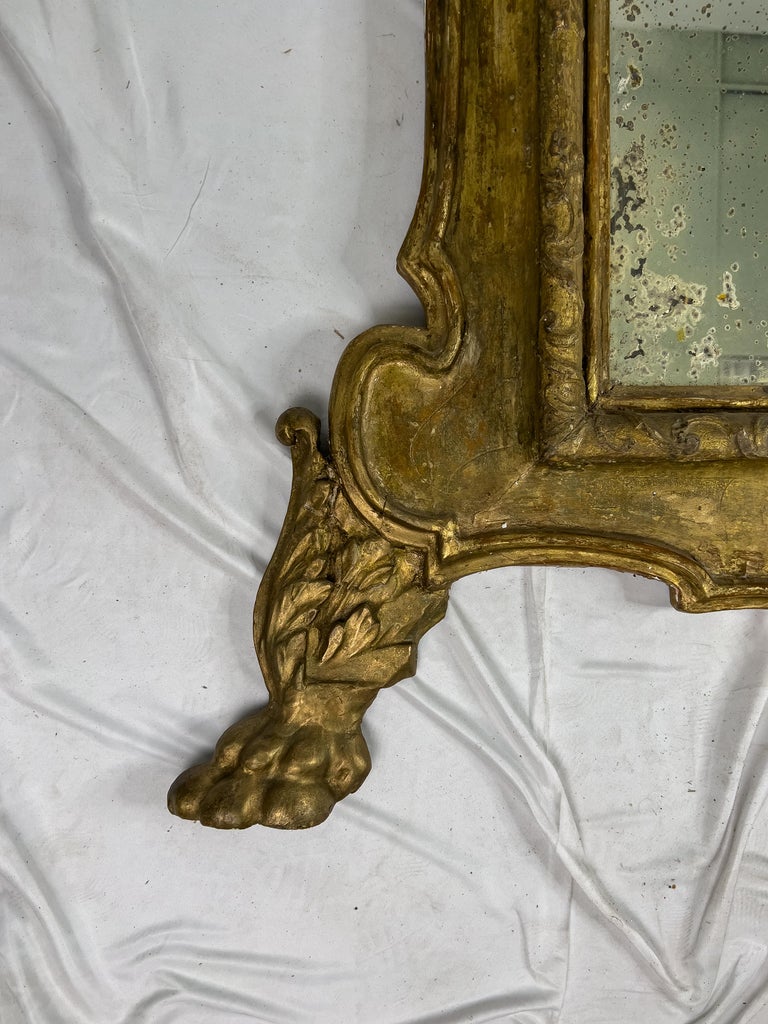 19th Century Gilded Mirror from Rome For Sale at 1stDibs