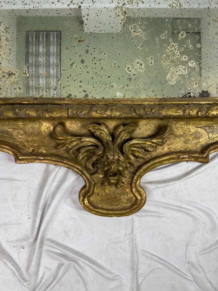 19th Century Gilded Mirror from Rome For Sale at 1stDibs