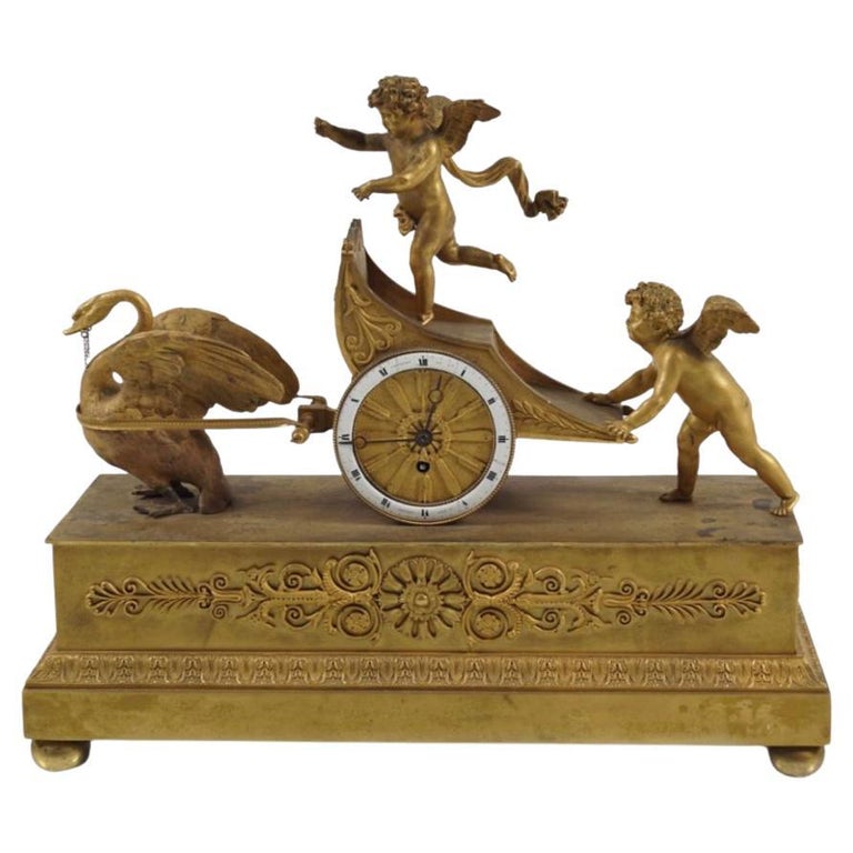 19th Century Gilt Bronze Clock Signed Thomire and Cie at 1stDibs