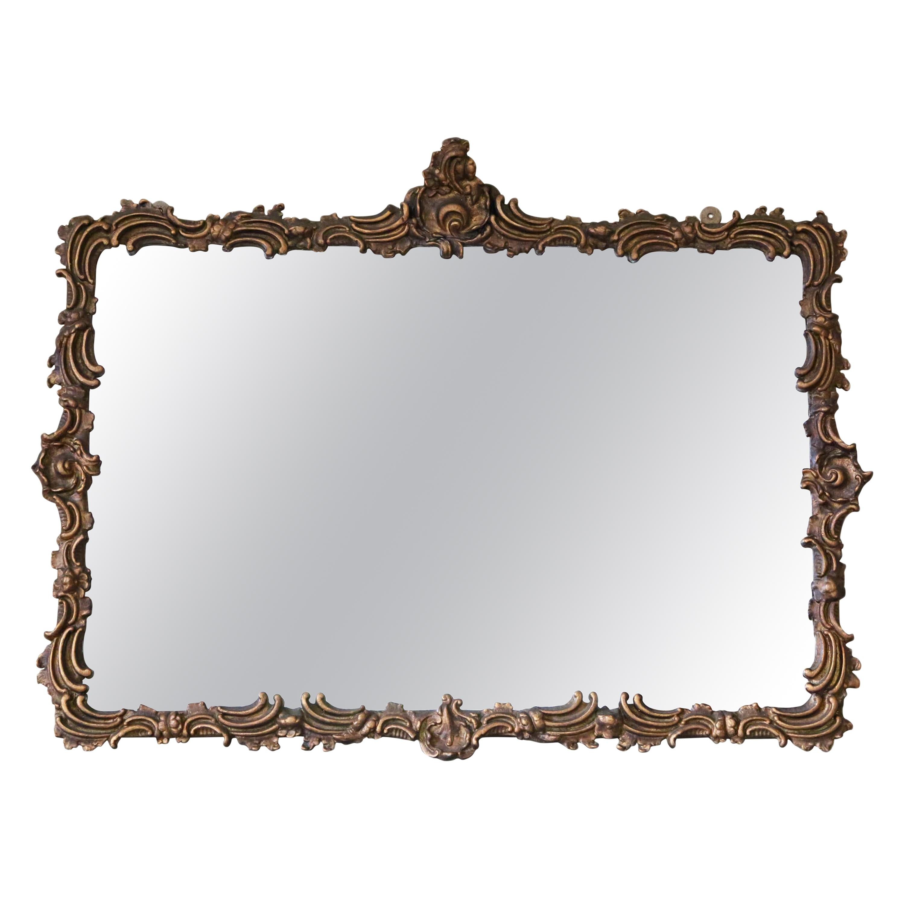 Late 19th-Early 20th Century Curly Maple Wall Mirror at 1stDibs